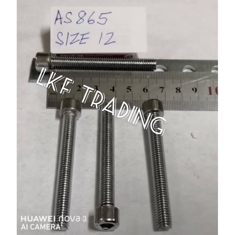 (10PCS) ALLEN KEY// CAP SCREW M8 x 65mm //SIZE 12 x 65mm | Shopee Malaysia
