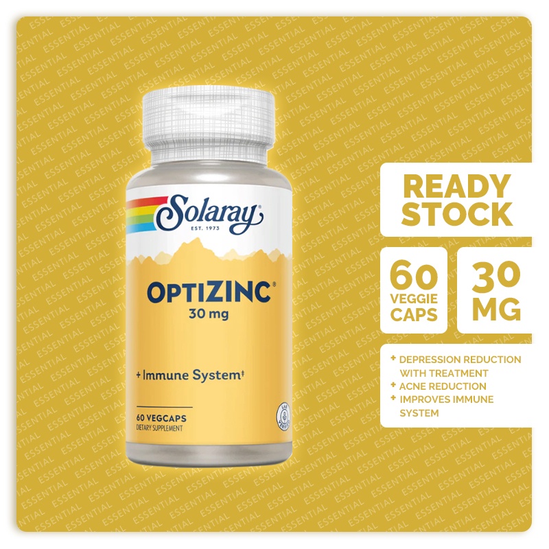 [Ready Stock] [EXP 03/2025] Solaray Optizinc ( 30 mg ) ( 60 VegCaps ...