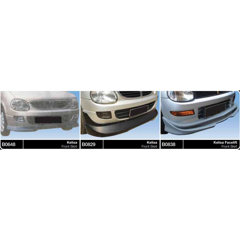 Perodua kelisa front skirt lip 2000 2001 2002 2003 2004 2005 bodykit ...