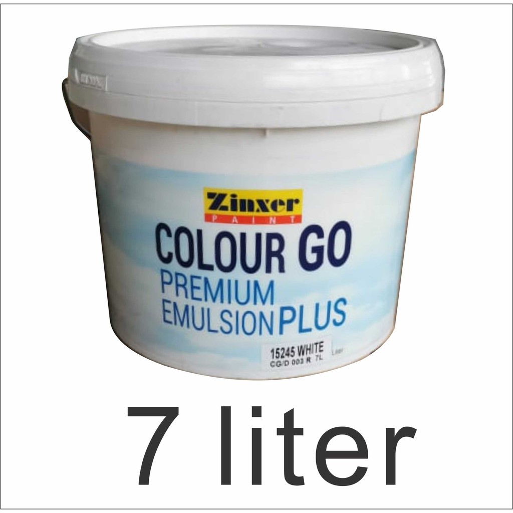 7 Liter ( ZINXER Colour GO ) Interior Acrylic Emulsion Paint Wall ...