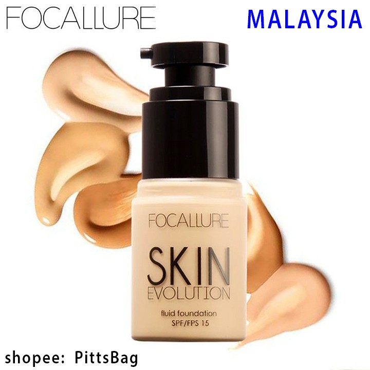 🇲🇾 Liquid Foundation FOCALLURE Full Coverage Oil-control Makeup Base BB ...