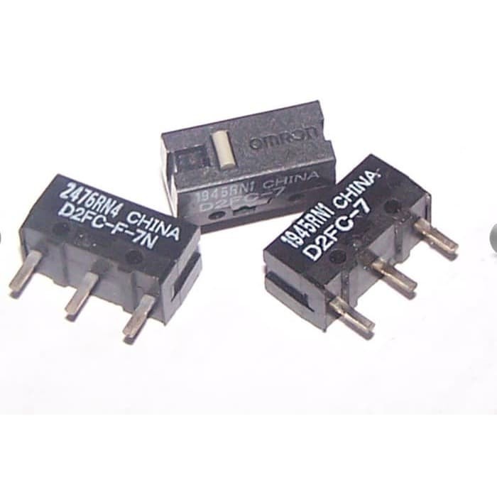 TOMBOL Micro Switch Mouse Button D2FC-F-7N D2FCF7N 3 Pin Switch ...