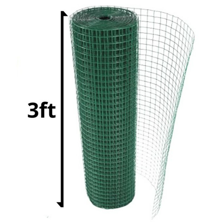 3FT X 40FT Green PVC Coated Gate Guard , Climbing Plant Support Garden ...