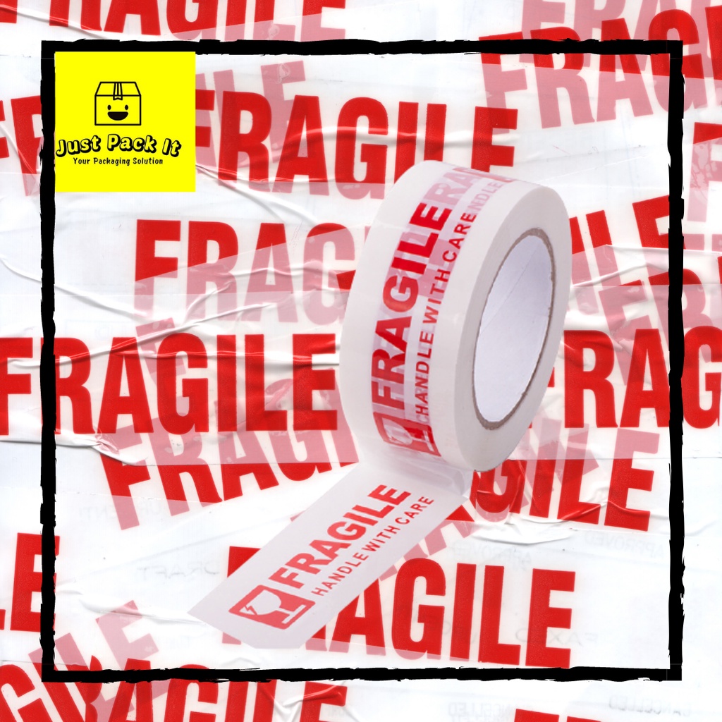 JustPackIt Fragile Handle With Care OPP Tape 48MM X 50MM | Shopee Malaysia