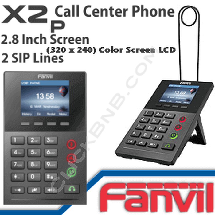 Fanvil X2P - Call Center IP Phone (with Headset) | Shopee Malaysia
