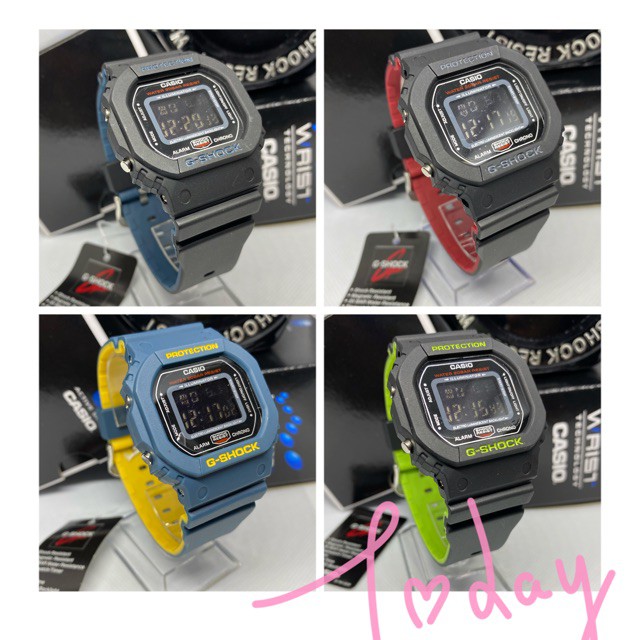 Tali jam G-S DW5600 double strap colour digital watch🔥 | Shopee Malaysia