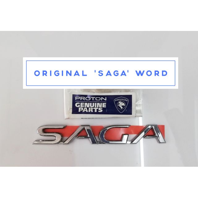 Original Proton 'SAGA' Word | Shopee Malaysia