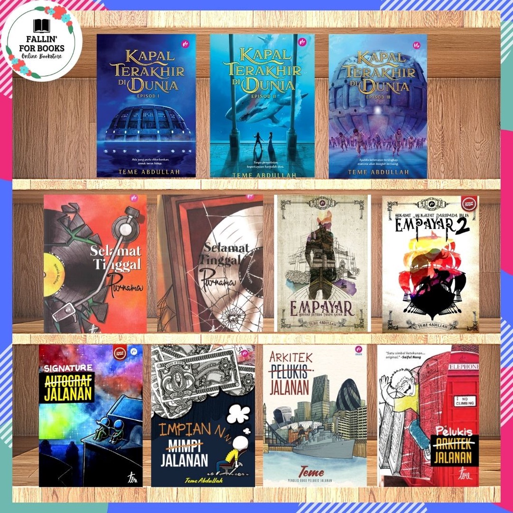BUKU-BUKU TEME ABDULLAH (EMPAYAR, KAPAL TERAKHIR DI DUNIA, DLL ...