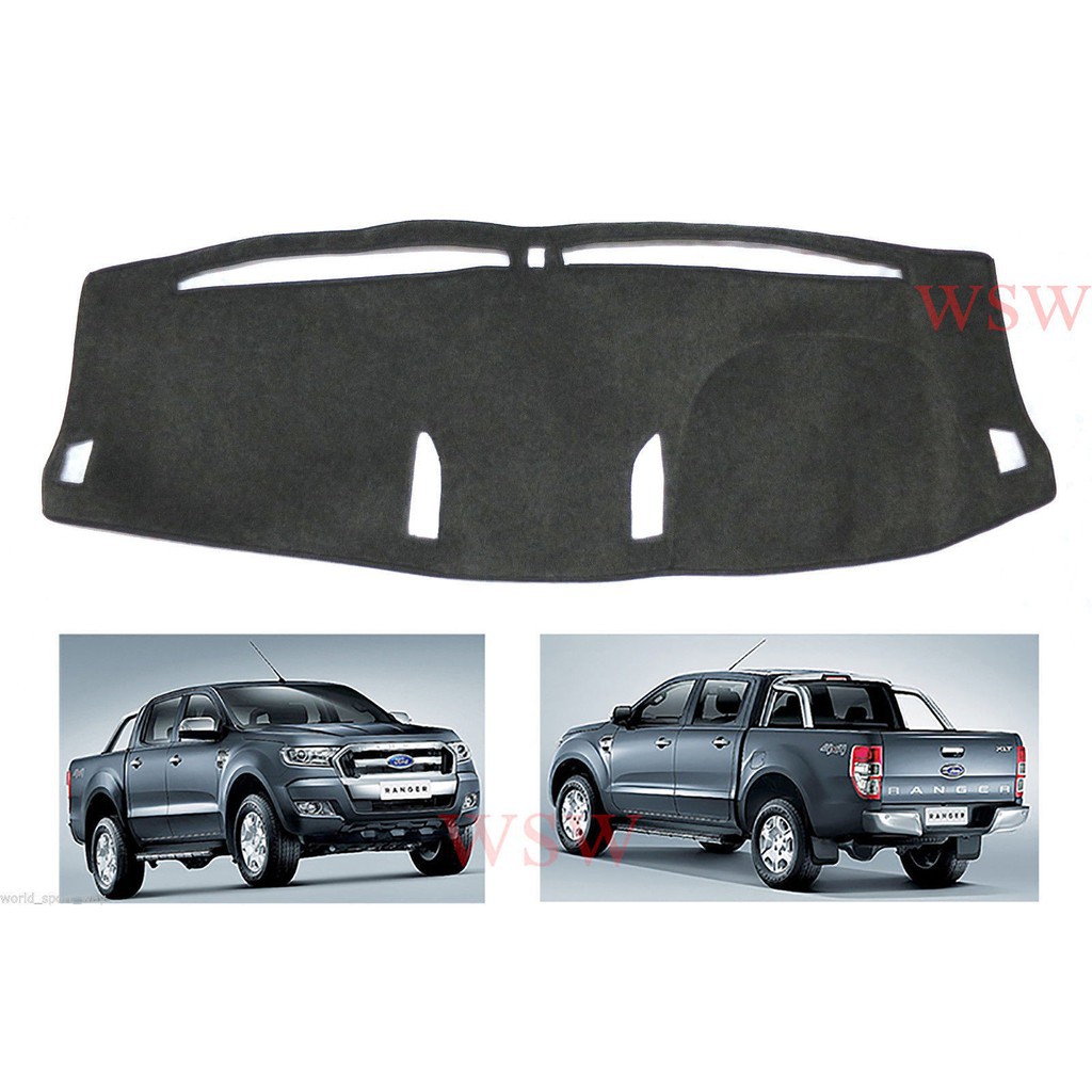 (1pc) Ford Ranger Wildtrak Front Console Mat Raptor 2015 2016 2017 2018 ...