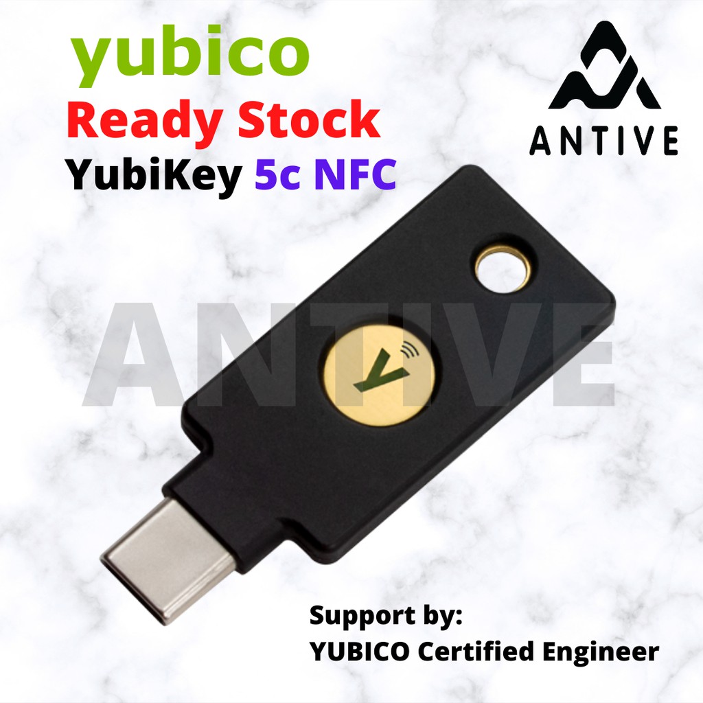 YubiKey 5c NFC (Two factor authentication) USB Type C YubiKey | Shopee ...
