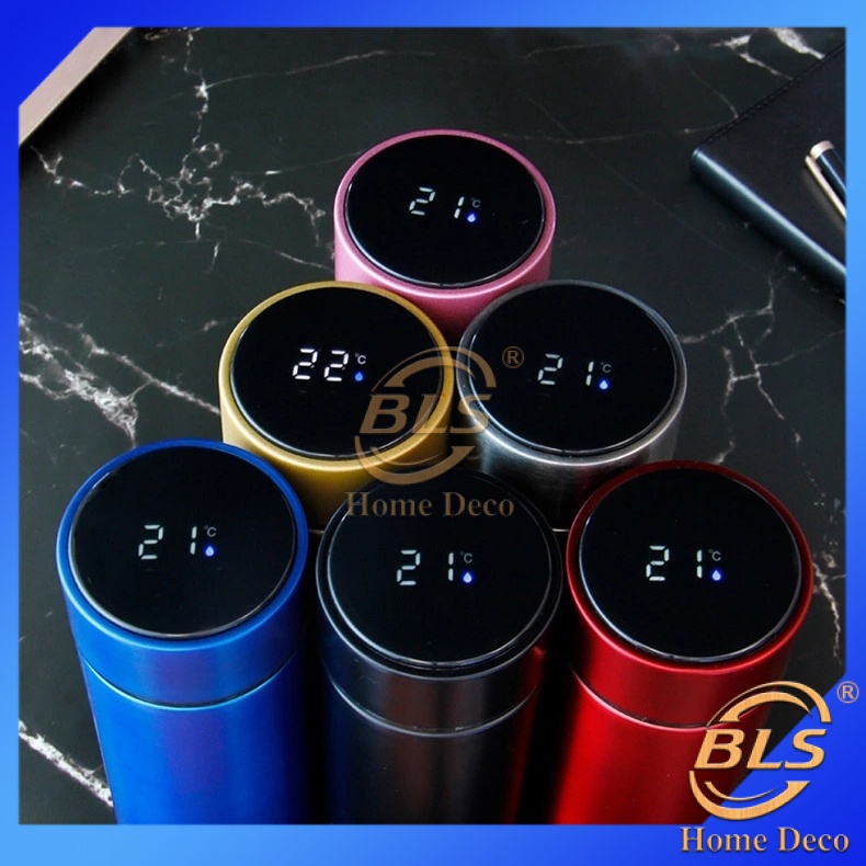 500ml Smart LED Temperature Display Vacuum Thermal Flask Bottle ...