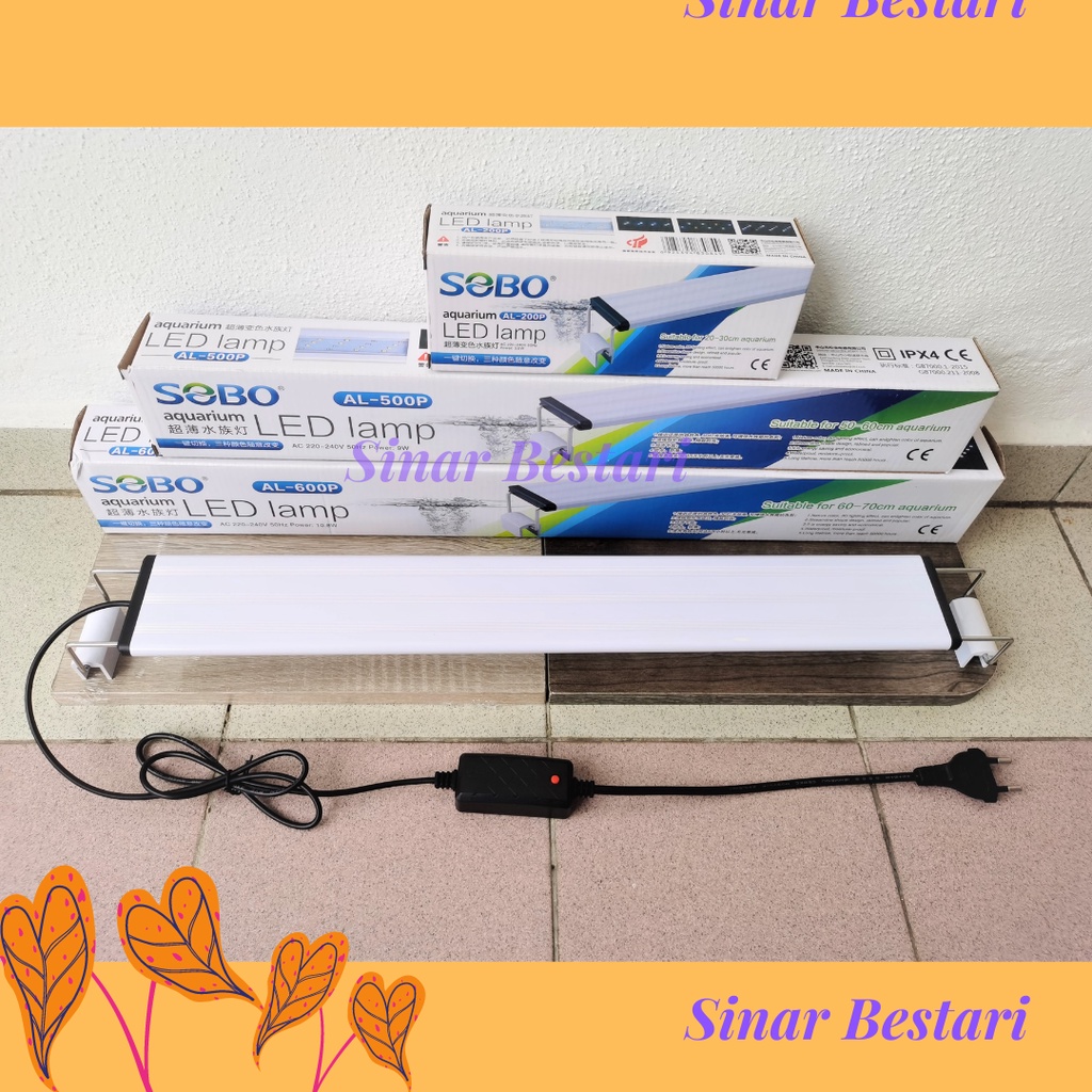 Sobo Led Lamp 3 Colour Low Tech Plant 1kaki 2kaki 1ft 2ft Lampu Light Energy Saving Lampu ...