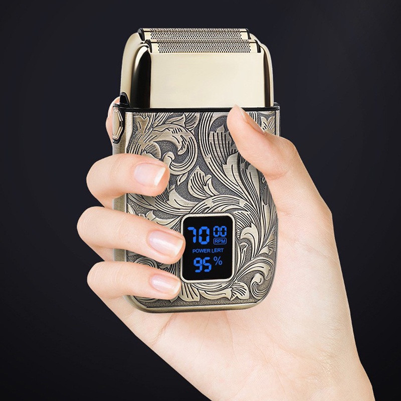 New Reciprocating Double-Blade Bald Head Digital Display Hair Clipper ...