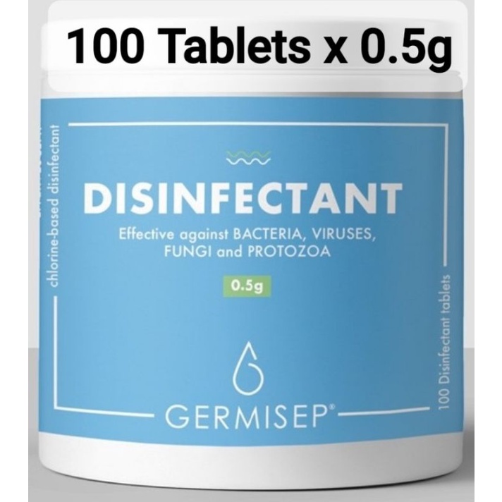 100 TABLETS x 0.5g [FOR DISINFECTANT] ORIGINAL GERMISEP DISINFECTANT ...