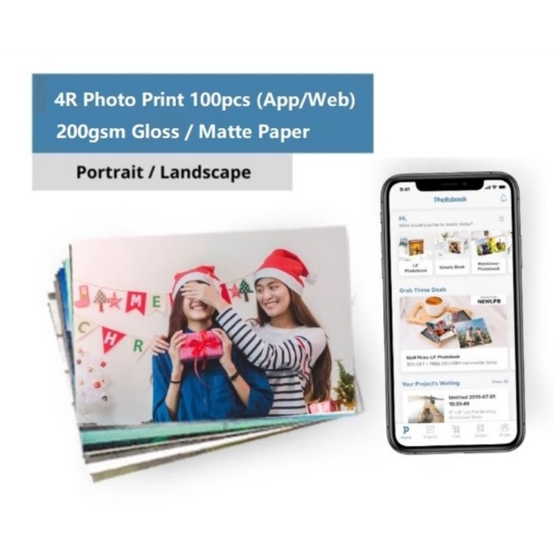 4R Photo Print 100 Pcs for gloss or lustre photo paper | Shopee Malaysia
