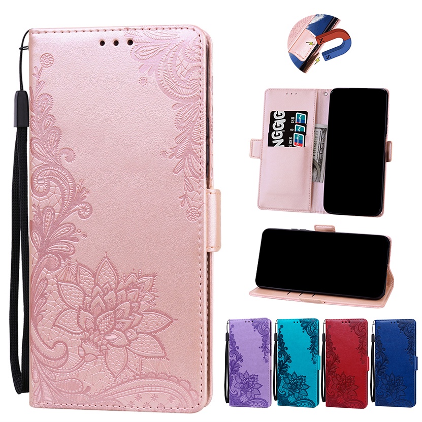 Lace Leather Flip Case For Samsung Galaxy A17 A56 a36 A06 A26 A16 A15 A05 A05s A25 A35 A55 A14 ...