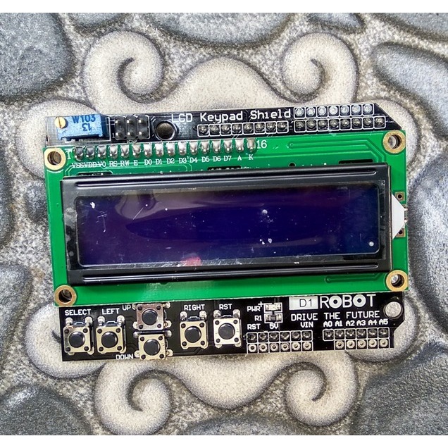 ARDUINO LCD KEYPAD KEYPAD LCD 1602 16X2 BLUE BACKLIGHT SHIELD FOR ...