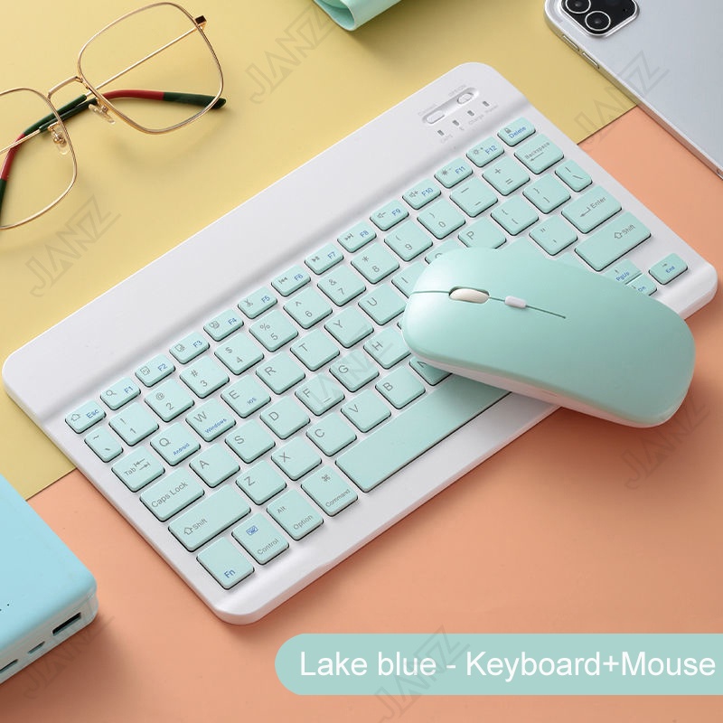 【my Stock 】10 Inch Wireless Bluetooth Keyboard Wireless Mouse Set Universal Wireless Keyboard