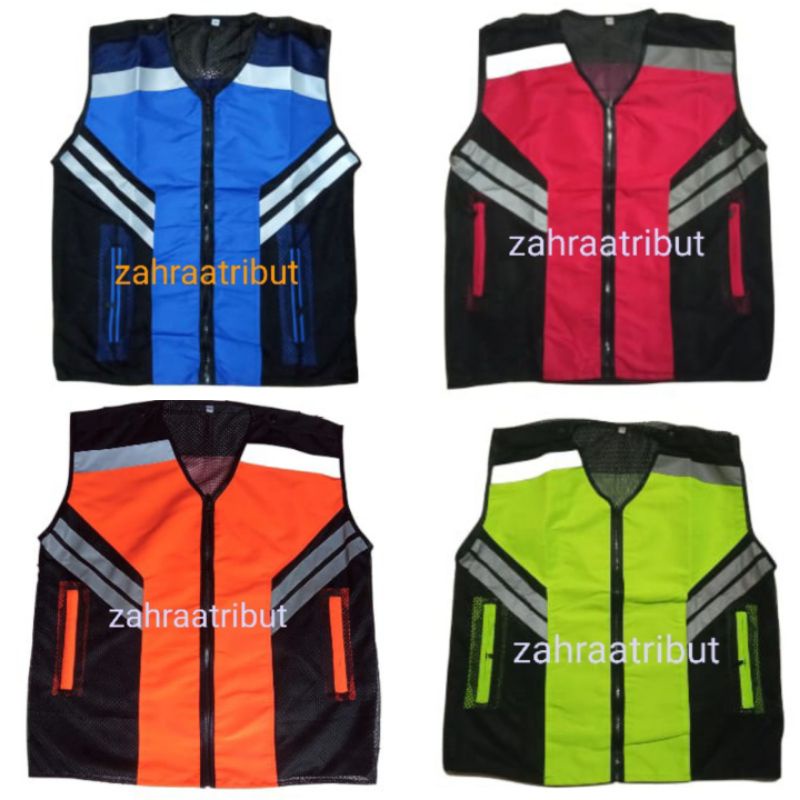 Touring Vest, Safety Vest, Project Vest, Taslan Vest. | Shopee Malaysia