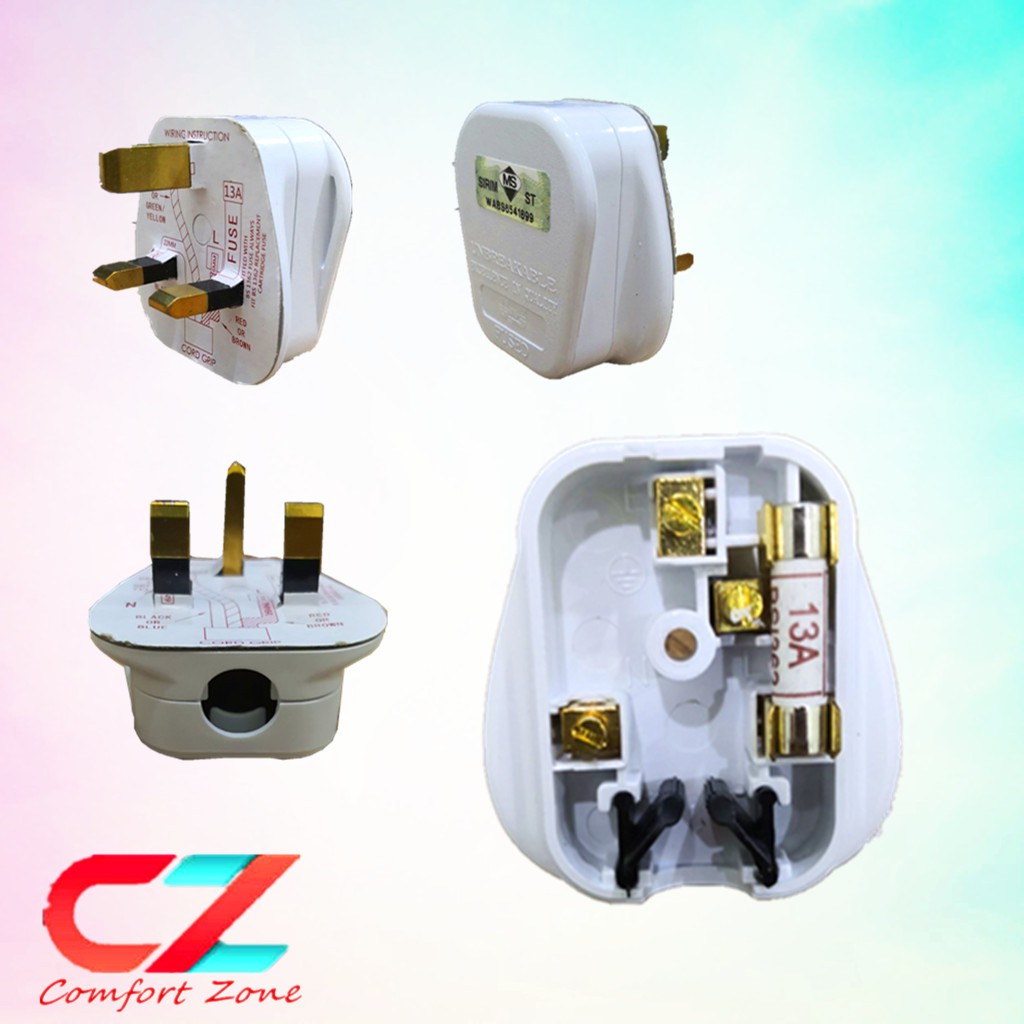 OPS SIRIM Approve Plug Top 13A Malaysia 3 Pin Plug Top Standard ...