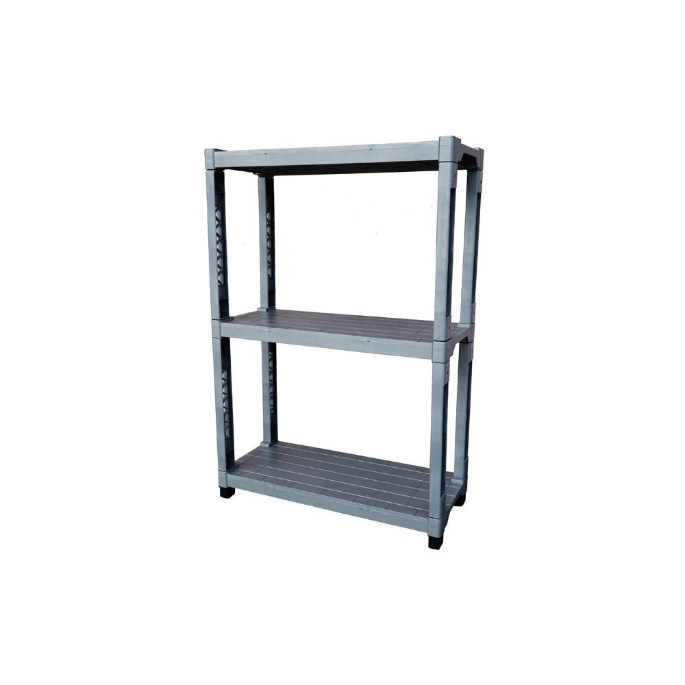1 X TOYOGO 3Tiers Grey Plastic Shelf Storage Cabinet Racking System ...
