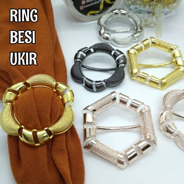 RING BESI UKIR Tudung Bawal Aksesori Ready Stock | Shopee Malaysia