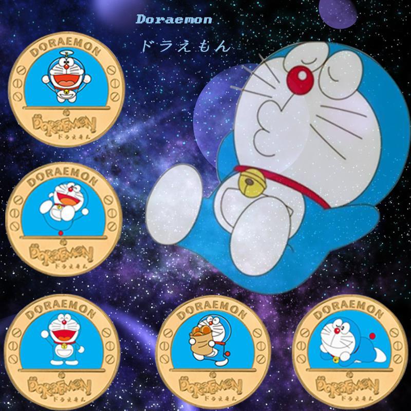 Doraemon Merchandise Cartoon Anime Hand Nobita Commemorative Coin ...