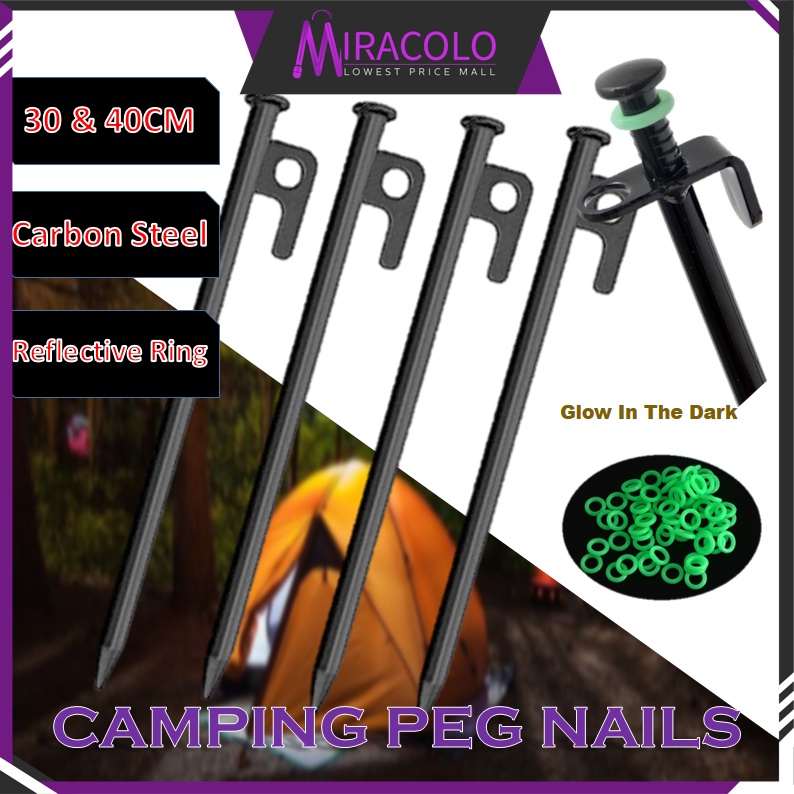 MIRA 30&40CM Peg Stake Camping Peg Ground Nail Tent Peg Flysheet Peg ...