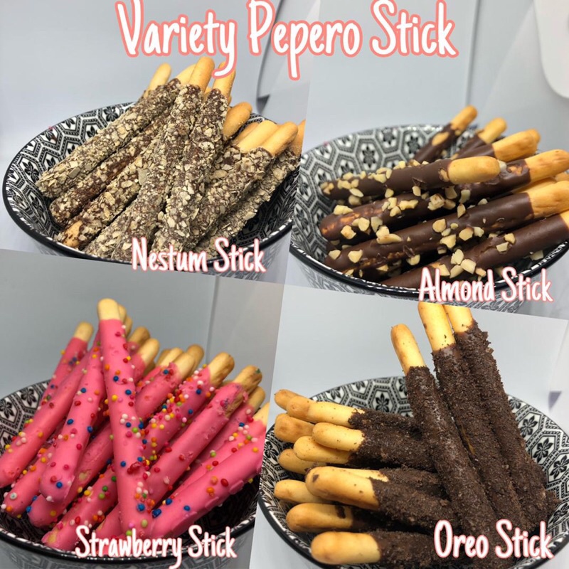 🔥🔥Biskut Stick/4 flavor/Pepero stick Murah/Borong🔥🔥 | Shopee Malaysia