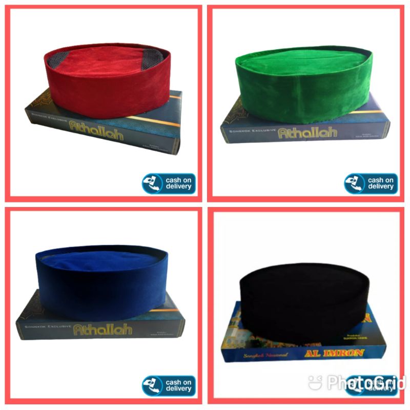PLAIN BLACK kopyah songkok CAP | Shopee Malaysia