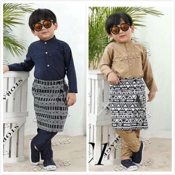 Baju Melayu Budak Lelaki Kids Boy Baju Raya 2021 Modern Checkered Box ...