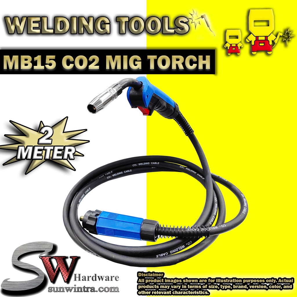 SW Hardware Heavy Duty MB15 CO2 MIG Torch MIG Welding Torch Air-Cooled Flexible Torch 2 / 3 / 4 ...