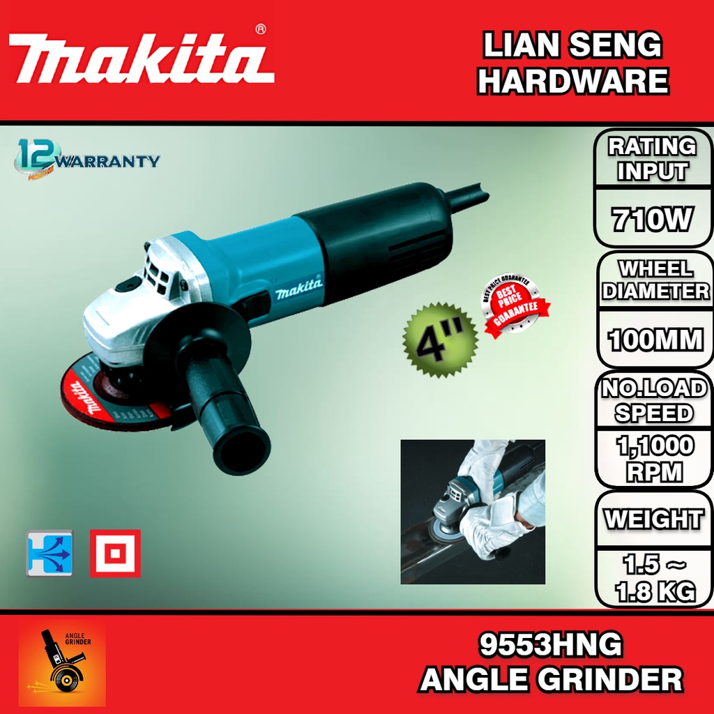 MAKITA ANGLE GRINDER 9553HNG | Shopee Malaysia