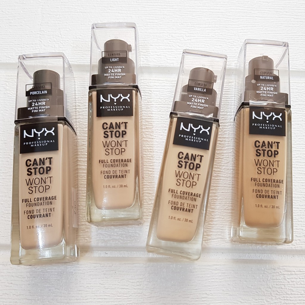 (liquidation) Nyx Can't Stop Won't Stop Foundation | Shopee Malaysia