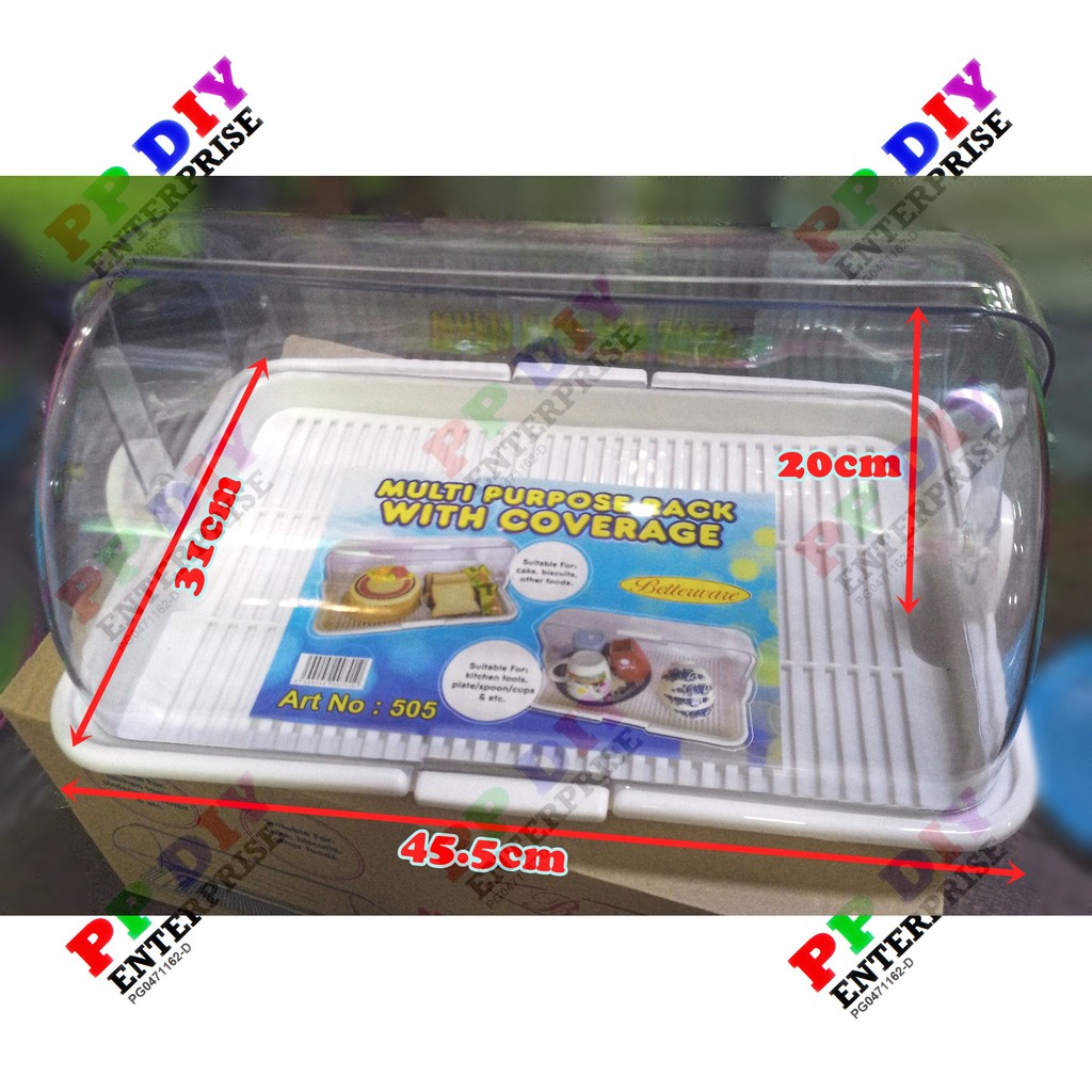 Bekas Roti/ Multipurpose Bread Box / Multipurpose Case with Coverage ...