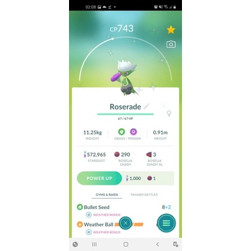 (407) Shiny Roserade Pokemon Go Trade | Shopee Malaysia