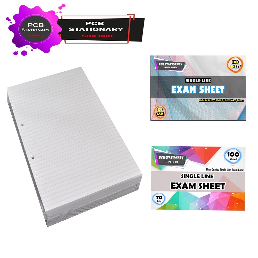 Foolscap Paper/Exam Sheet/Testpad A4 Paper 50/100's 70gsm / 80gsm ...