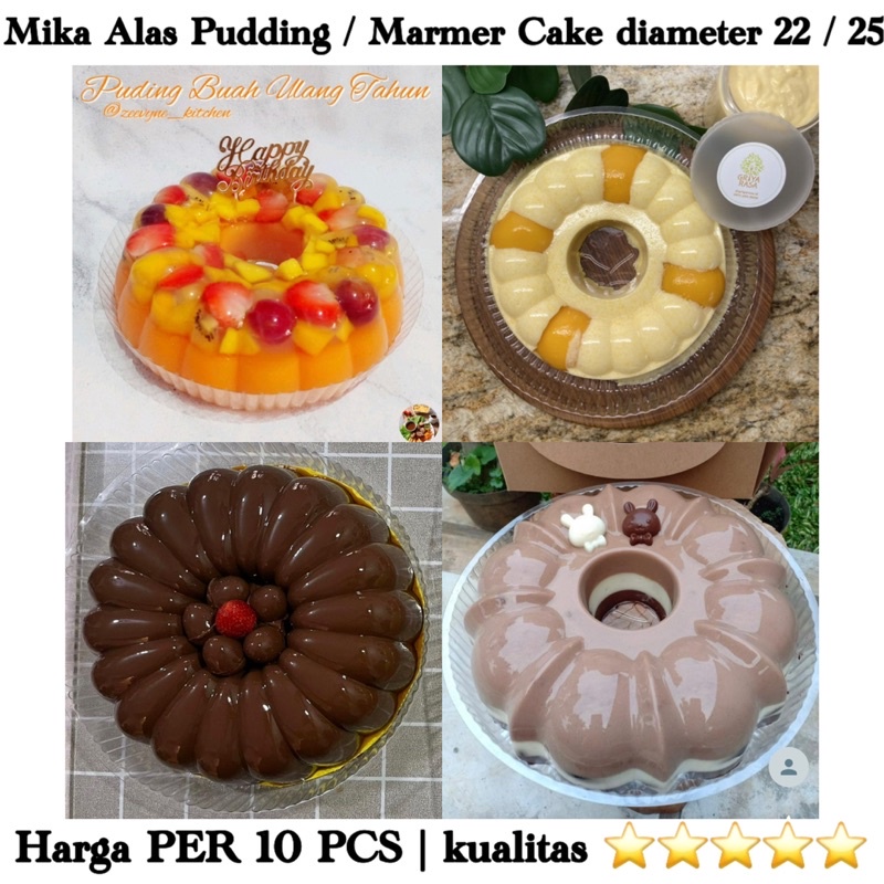 Mica pudding / cake Mat Thick size 22cm / 25cm Mica pudding mat luxury ...