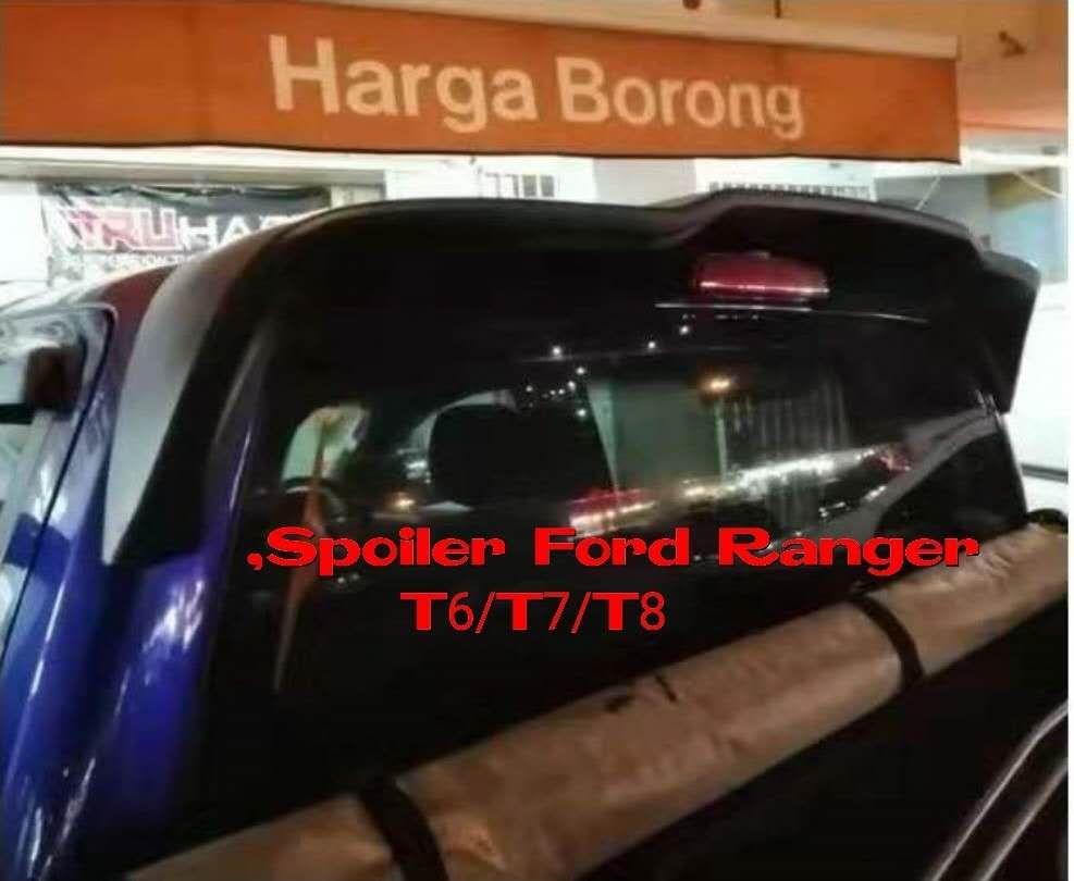 Ford Ranger T6 T7 T8 2012-2020 BT50 ABS Rear Roof Spoiler (Black Color ...