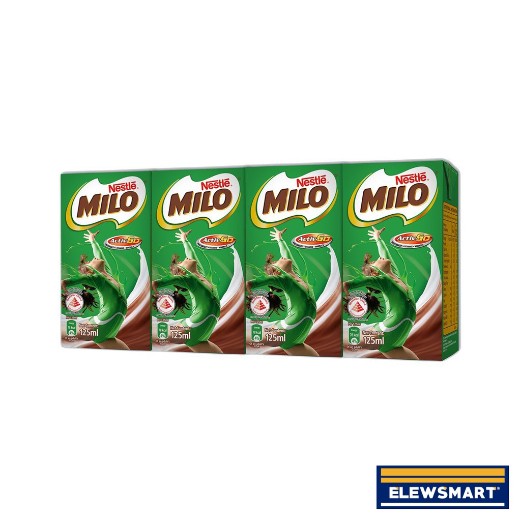 MILO ACTIV-GO UHT (125ML) ( 4PACKSX125ML )Expired:31/8/2024 | Shopee ...