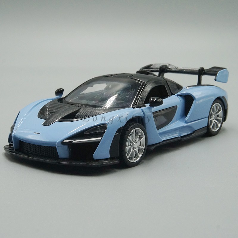 Ready Stock 1:32 Diecast Racing Car Model Toy McLaren Senna Pull Back ...