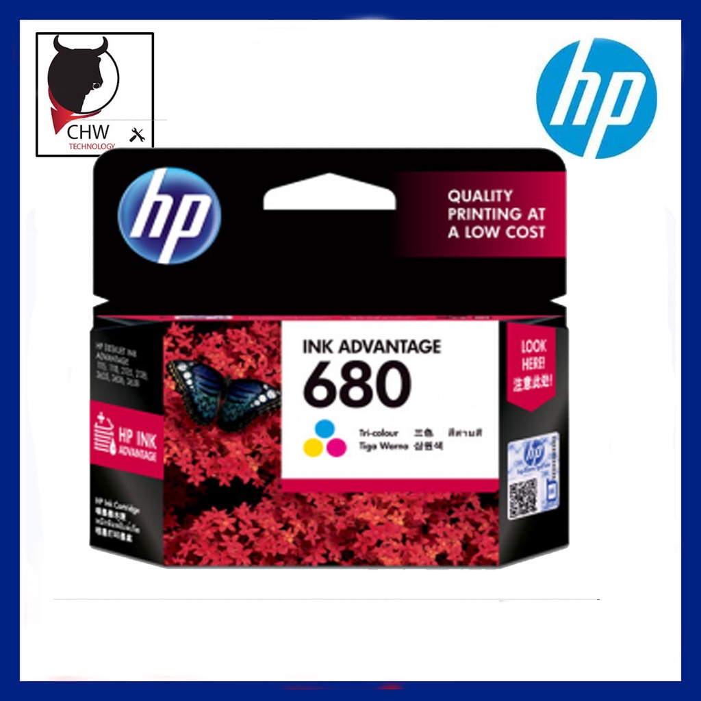 HP ORIGINAL MALAYSIA 680 Color Original Ink Advantage Cartridge ...