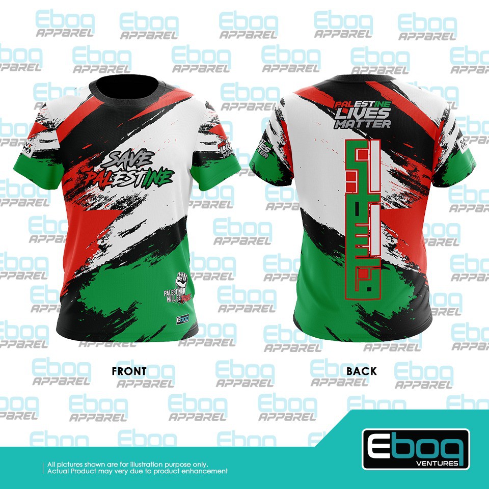 [Ready Stock] Tshirt Gaza Palestin 14 Eboq Sublimation / AD Baju Free ...