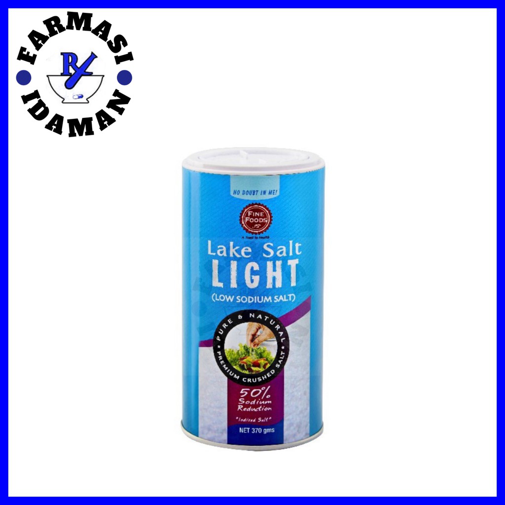 FINE FOODS LAKE SALT LIGHT (Low Sodium Salt) (370g) | Shopee Malaysia