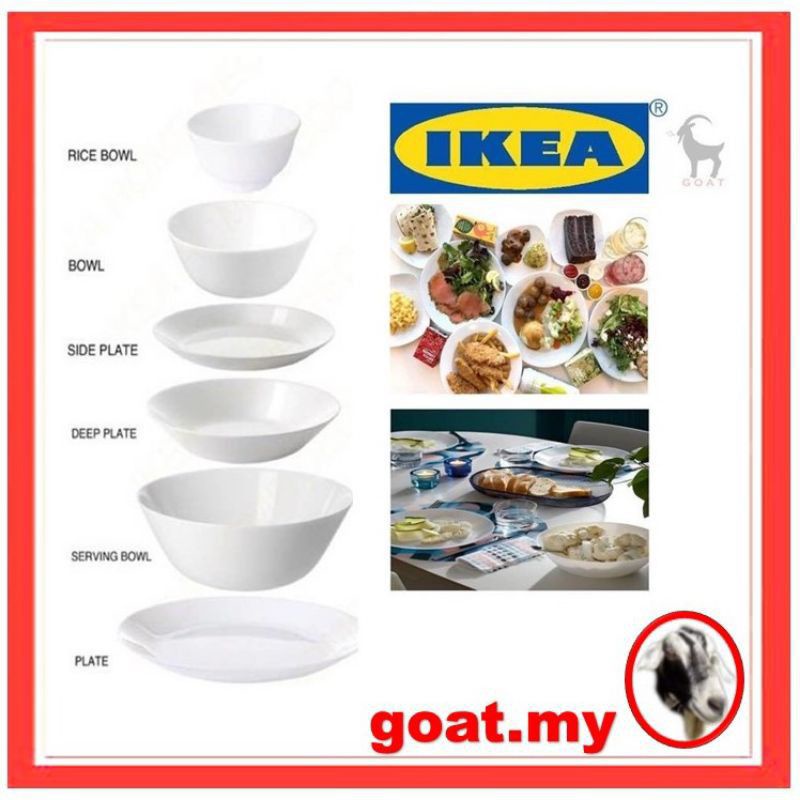 🔥🔥🔥SET PINGGAN MANGKUK IKEA 🔥🔥🔥 | Shopee Malaysia