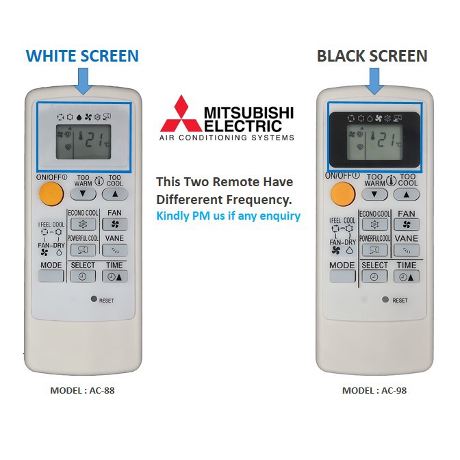 Replacement Mitsubishi Electric Air Cond Aircond Air Conditioner Remote ...