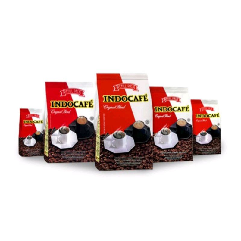INDOCAFE INSTANT CAFE ORIGINAL BLEND REFILL PACK 50G / 100G / 200G ...