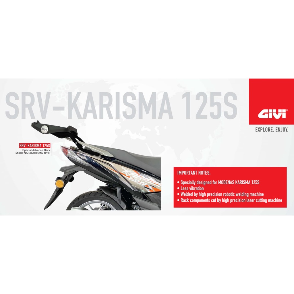 SPECIAL ADVANCE RACK FOR MODENAS KARISMA 125S (SRV-KARISMA 125S ...