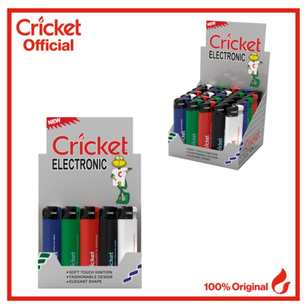 Cricket Lighters Electronic Standard Series (25 Pcs) | Shopee Malaysia
