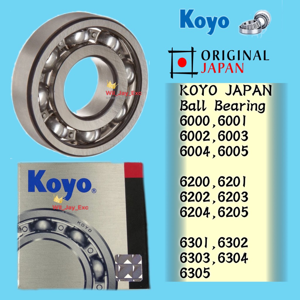 JTEKT KOYO BALL BEARING C3 6000,6001,6002,6003,6004,6005,6200,6201,6202,6203,6204,6205,6301,6302 ...